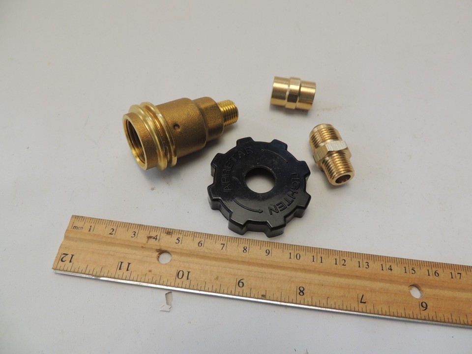 3 Pack QCC1 Nut Propane Tank Cylinder Adapter, Brass 1/4" X 1/4" NPT ...