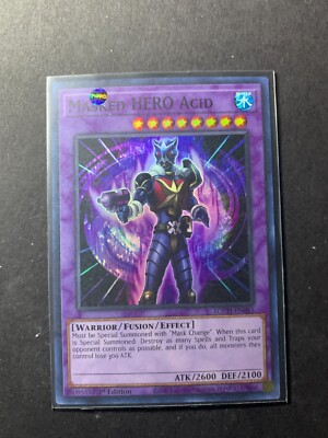 Yugioh - Masked HERO Acid (Super Rare) (1st Edition) - TOCH-EN045 (P ...