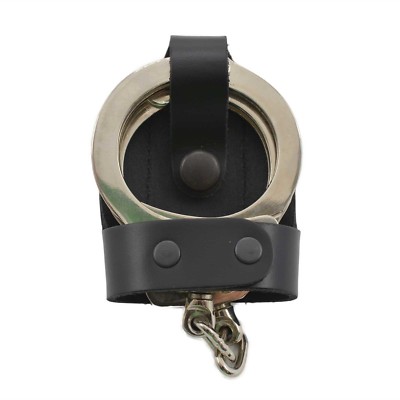 Perfect Fit Leather Bikini Handcuff Case Black Snap 2 3/8" Belt Clip ...