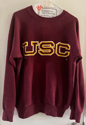 Vintage USC Sweatshirt Red Adult Actual Size S | eBay