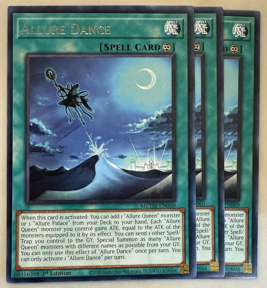 Yugioh! 3x Allure Dance MZTM-EN060 Rare 1st Ed NM | eBay