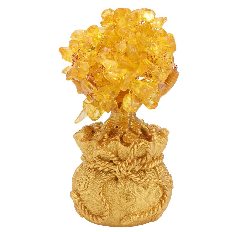 Holiday Fund Money Box Crystal Desktop Ornament Tree Decoration Cash ...