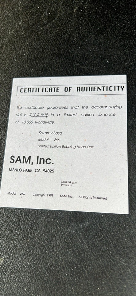 Sammy Sosa Chicago Cubs SAM Bobblehead | eBay