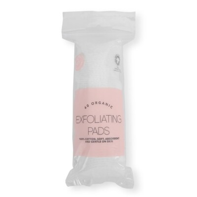 60 Pack Organic Exfoliating Cotton Pads Soft Makeup Remover Plain Pads ...