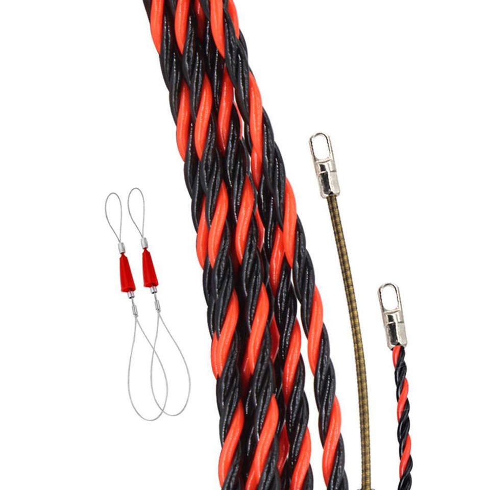 6.5mm x 30m Cable Push Puller Conduit Snake Cable Rodder Fish Tape Wire ...