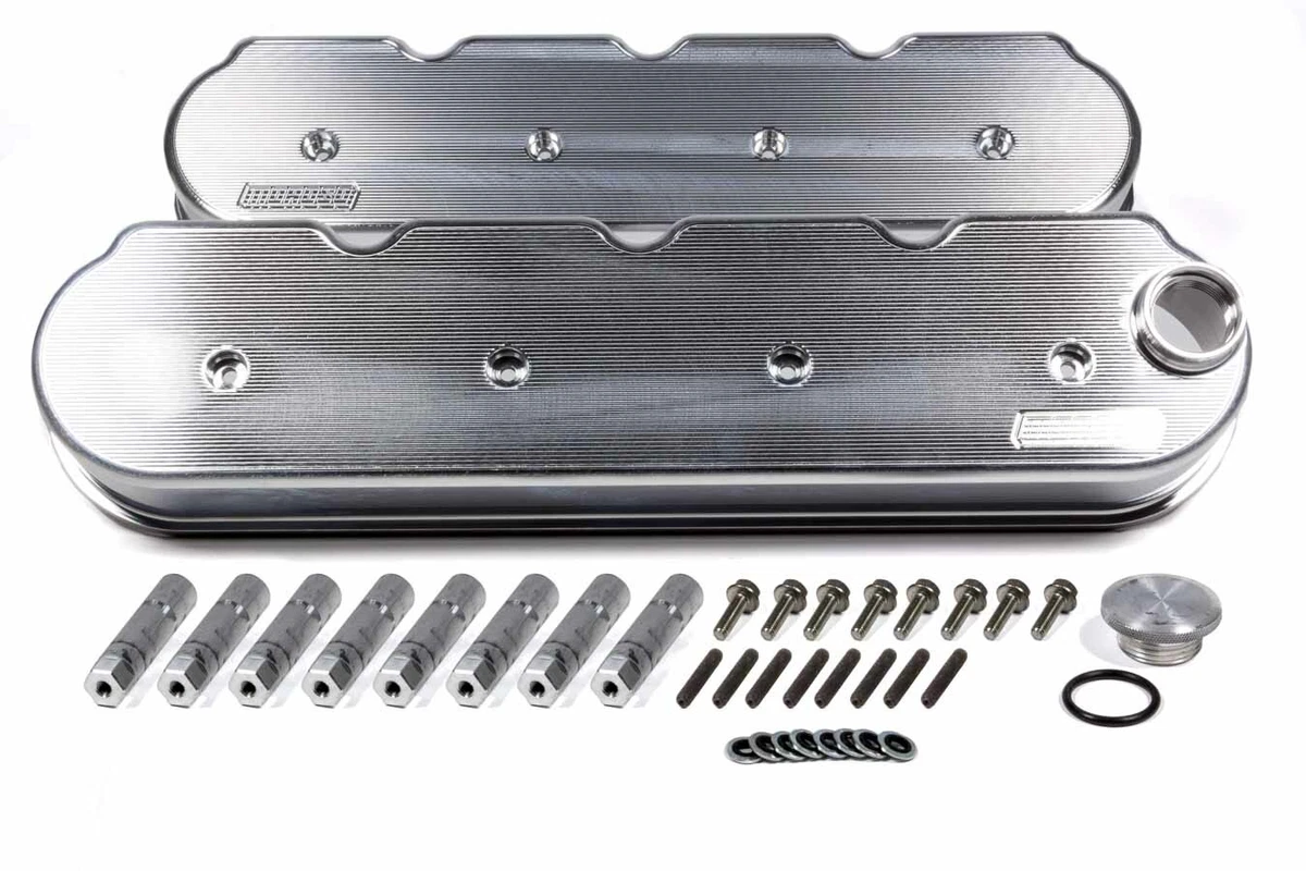 LS Billet Aluminum Valve Cover Set 12 Orb PCV Fits LS1 LS2, 56% OFF