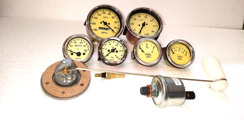 Smiths 52mmTemp Oil Volt Fuel Speedo180-0 mph Tacho 85 mm With 3 sender ...