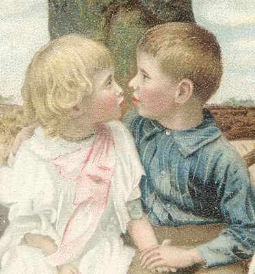 BRIDGTON ME EMBOSSED TRADE CARD, HERALD RANGES, sold by ROES & FRISBIE ...