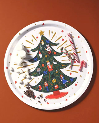 Anthropologie Rifle Nutcracker Serving Tray Christmas Tree Holiday ...