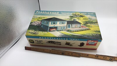 BACHMANN PLASTICVILLE USA SPLIT LEVEL HOME KIT 1908-198 W/ BOX VINTAGE ...