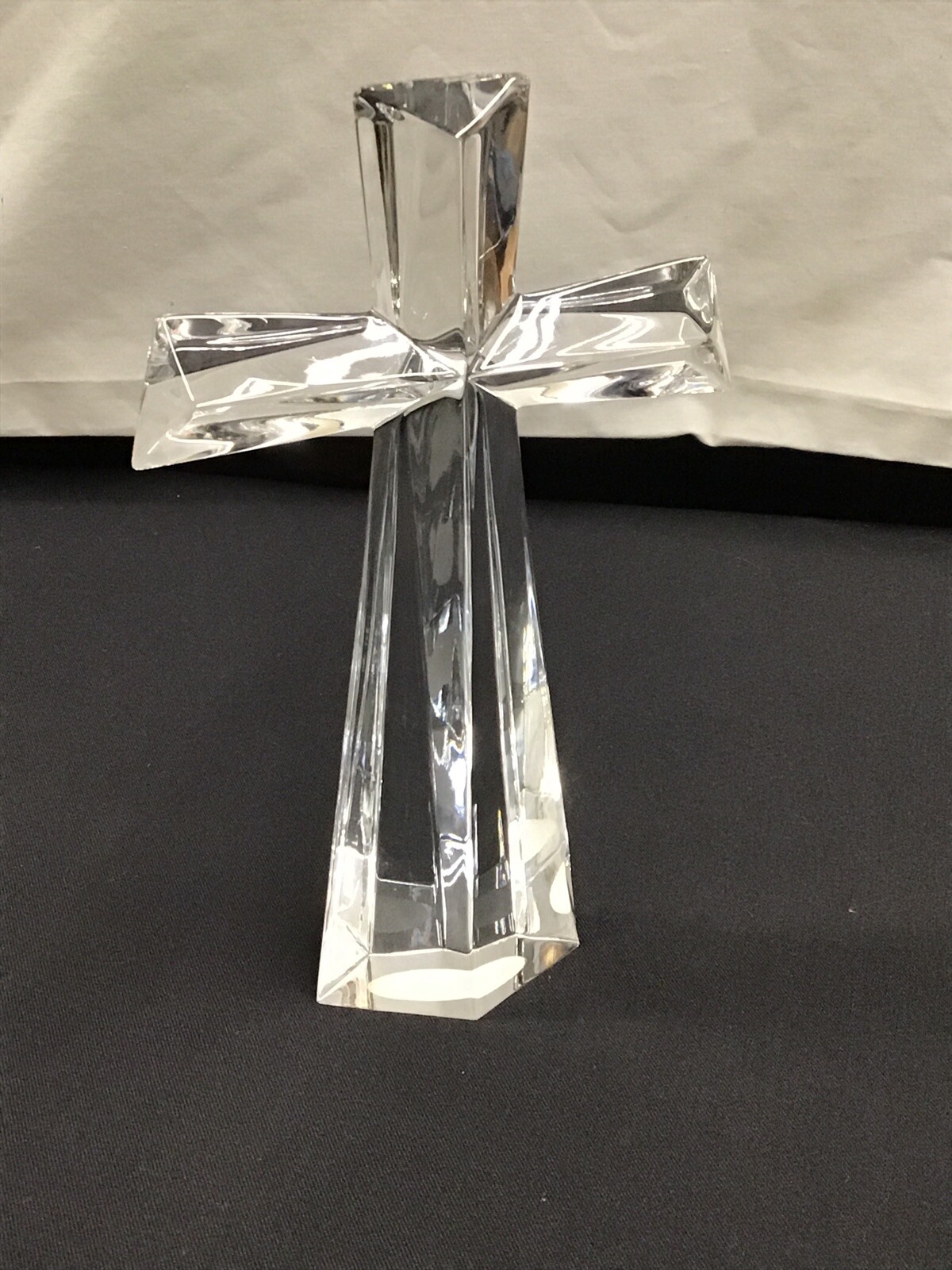 Bohemia Czech Republic 24% Lead Crystal Cross 7.5" tall, Teleflora Gift ...