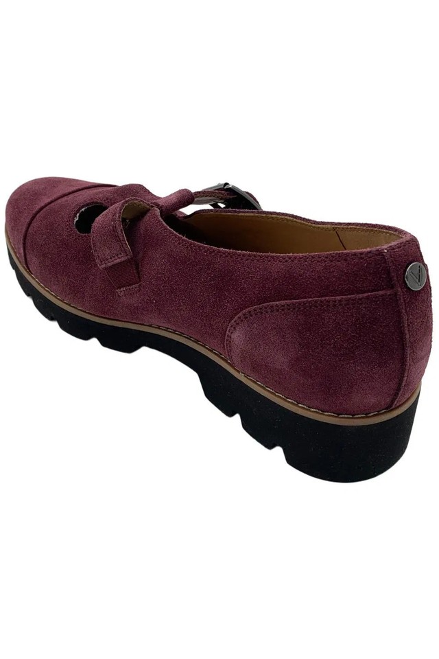 Vionic Women's Carmen T-Strap Loafer Suede Port Wine | eBay