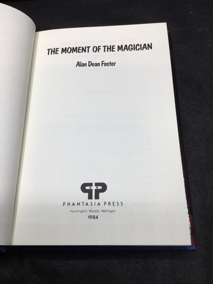 SIGNED The Moment of the Magician - Alan Dean Foster LTD ED [Phantasia ...