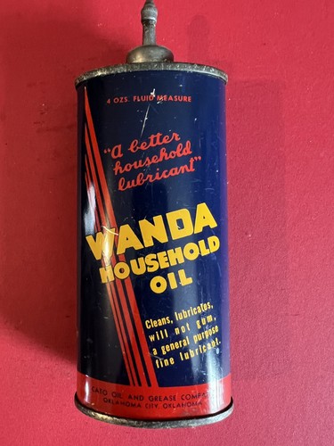 VINTAGE ADVERTISING WANDA HANDY OILER OIL TIN CAN | eBay