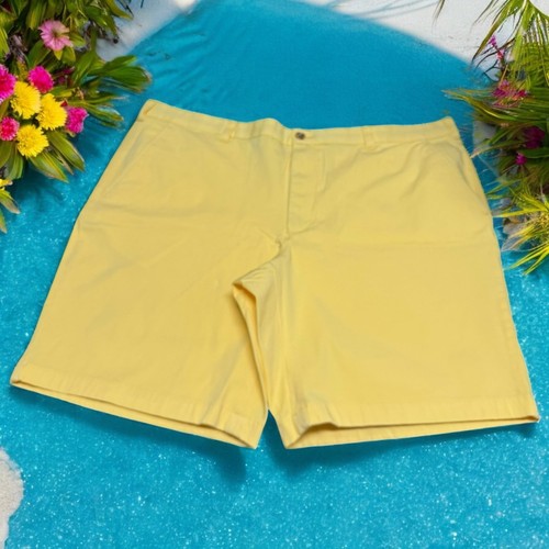 Club Room Mens Shorts 40W Sunwash Yellow Chino 4 Way Stretch 9" Inseam ...