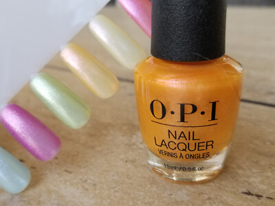 OPI Nail Polish Magic Hour NL SR2 Shimmery Glitter Orange! Hidden Prism ...