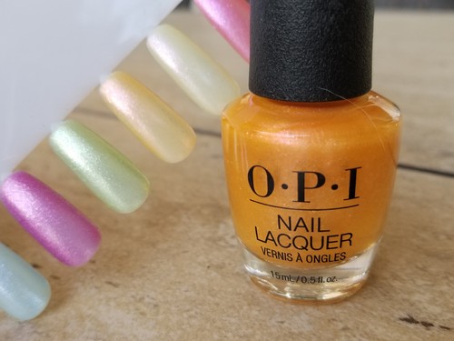 OPI Nail Polish Magic Hour NL SR2 Shimmery Glitter Orange! Hidden Prism ...