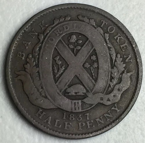 1837 City Bank Province Of Canada HALF PENNY TOKEN | eBay