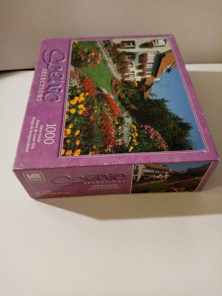MB Puzzle Scenic Selections Home And Garden 1000 Piece Puzzle NO.49295 ...