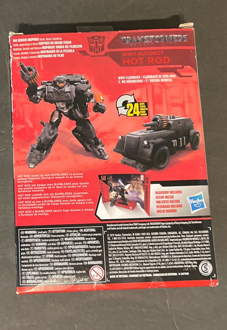 Transformers Studio Series 50 Deluxe WW2 Hot Rod Action Figure Nib | eBay