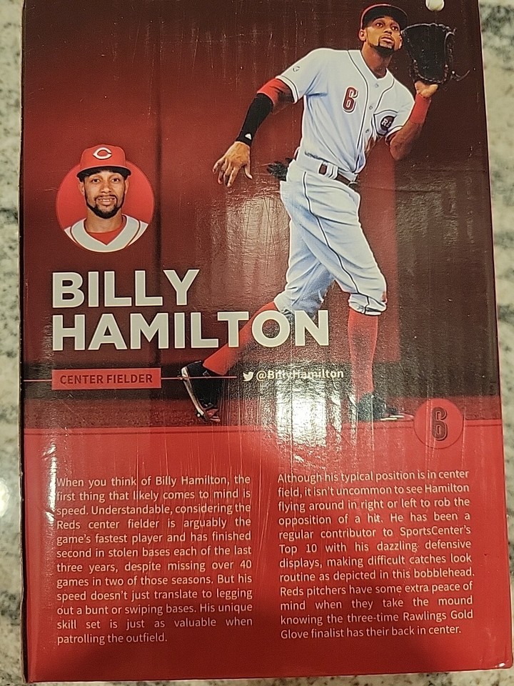Billy Hamilton Bobblehead Cincinnati Reds NIB | eBay