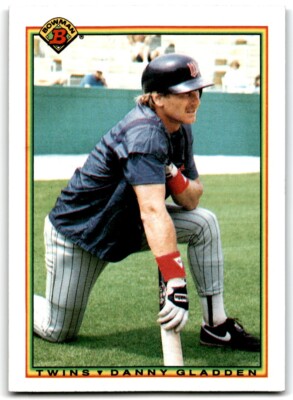 1990 Bowman Baseball Card Danny Gladden Minnesota Twins #420 | eBay