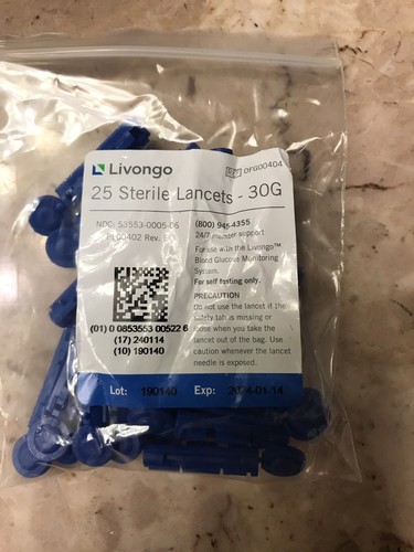 Livongo 100 Lancets 30 Gauge | eBay