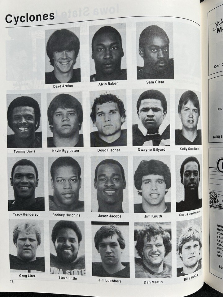 1983 Oklahoma Sooners Iowa State Cyclones Football Program Dad's Day | eBay