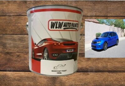 For SUBARU RALLYE BLUE 74F SOLVENT BASECOAT CAR PAINT MIX SPRAY GUN ...