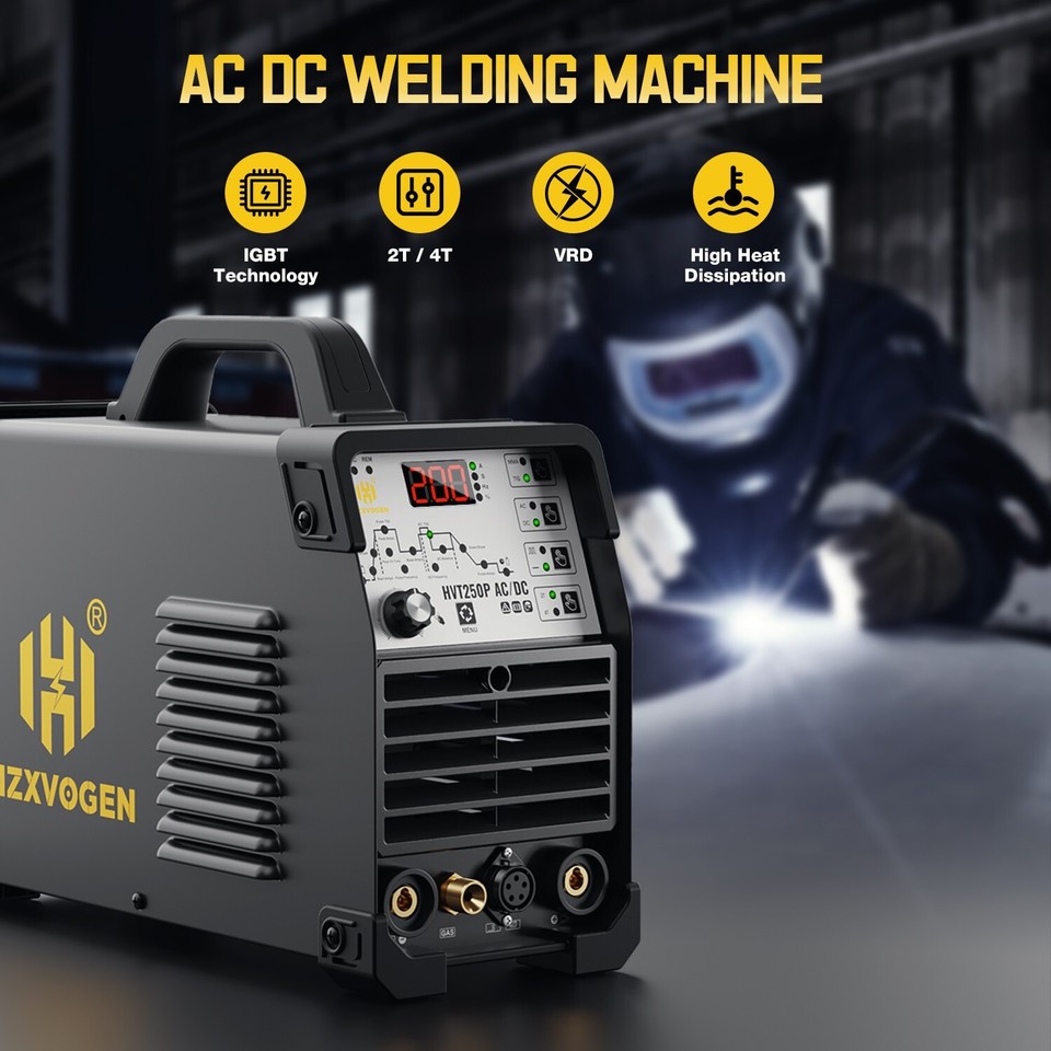 200A 6-in-1 TIG Welding Machine Pulse Aluminum Pro Welder for Beginner ...