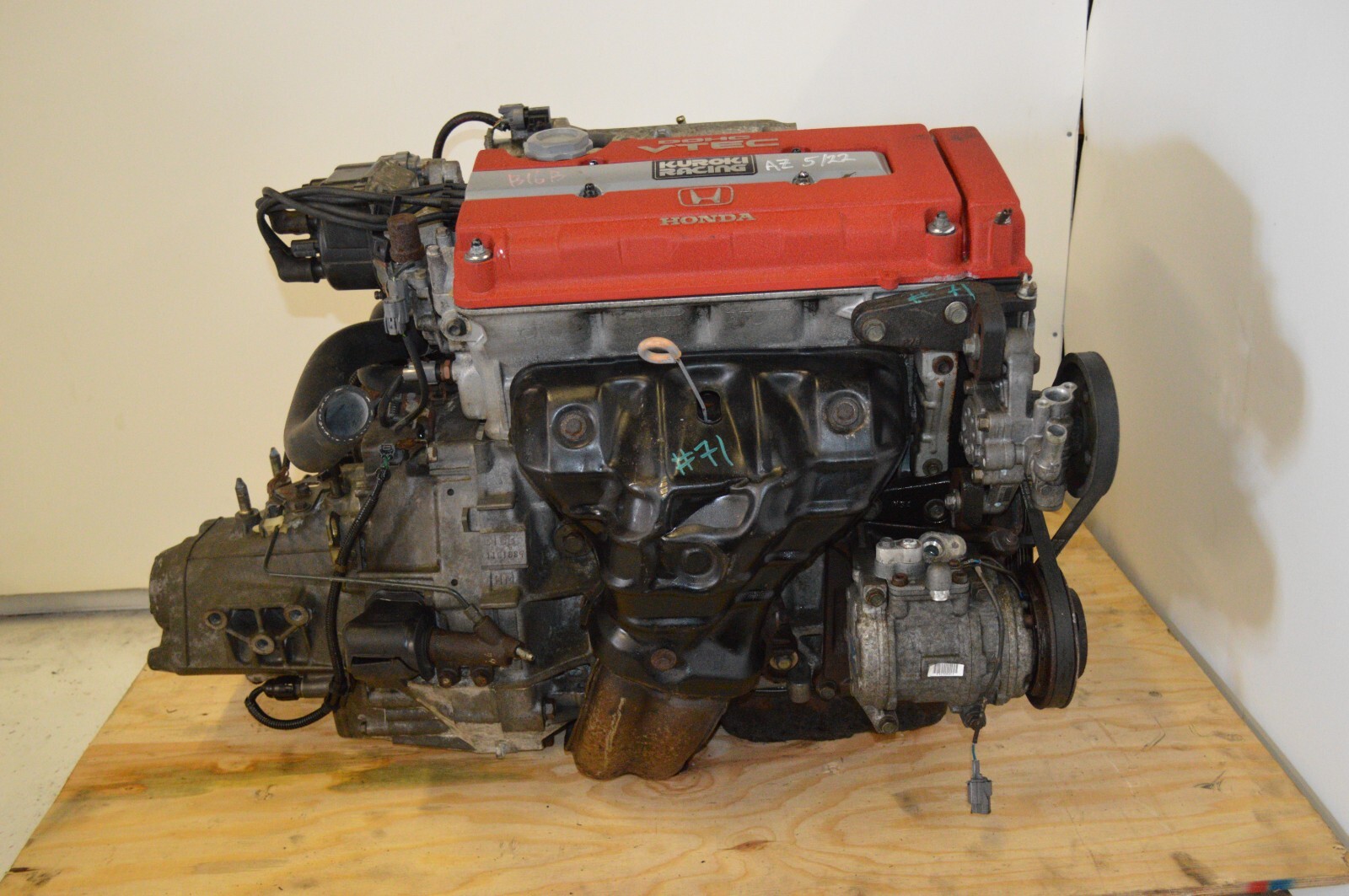 96-00 JDM HONDA CIVIC B16B TYPE R 1.6L VTEC ENGINE 5 SPEED MANUAL LSD ...