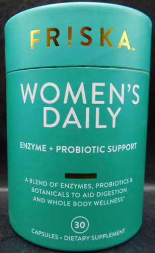 Friska Women's Daily Enzyme+Probiotic Support 30 Caps Exp: 5/26+ New ...