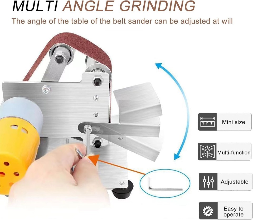 Professional Mini Belt Sander - 15 Degree Knife Sharpener Electric ...