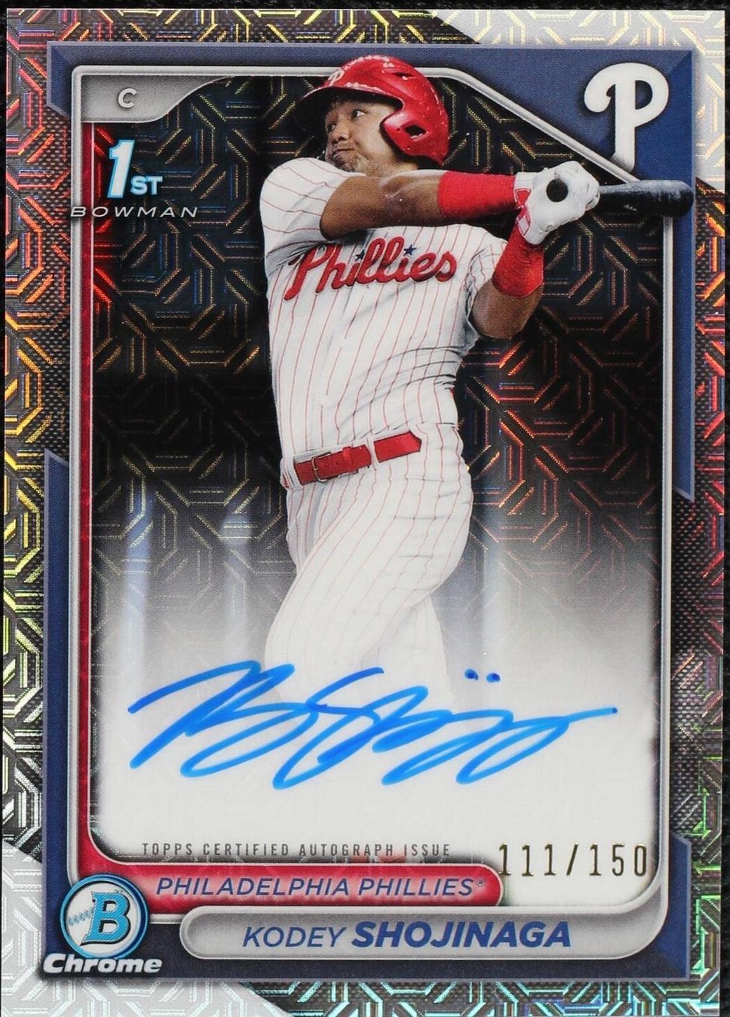 2024 Bowman Draft - Chrome Prospect Autographs Kodey Shojinaga #CPA-KSH ...