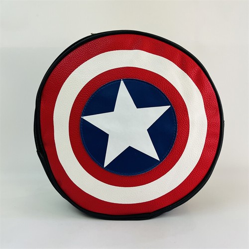 Captain America Shield Backpack Unisex Shoulder Bag Kids School Bookbag ...