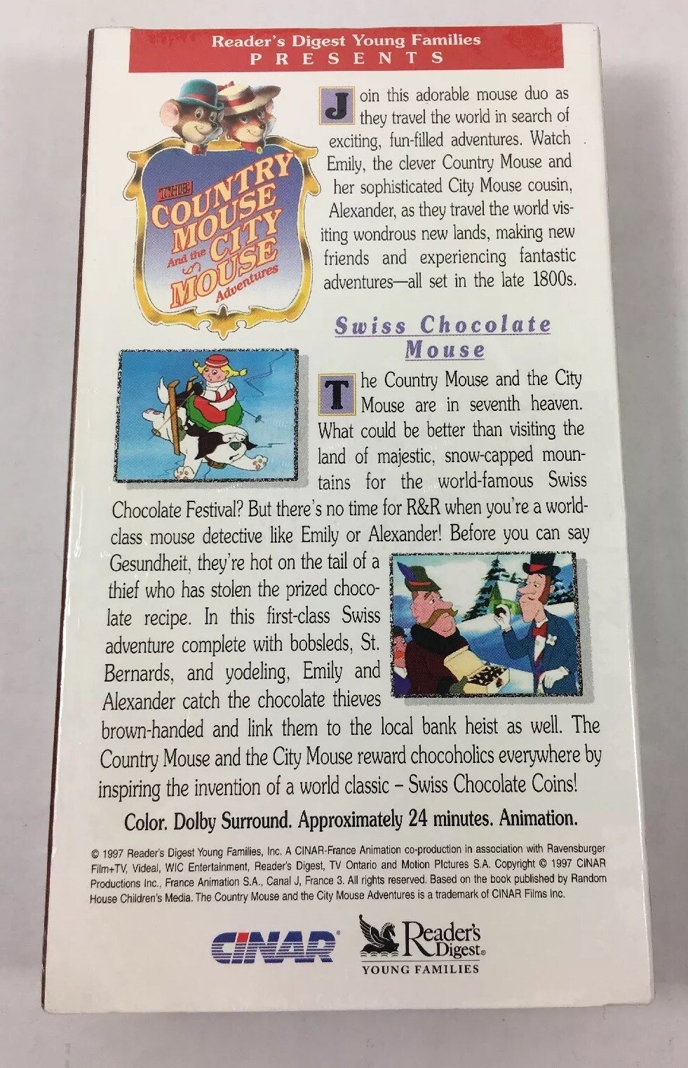 Swiss Chocolate Mouse The Country Mouse The City Mouse Adventures VHS ...