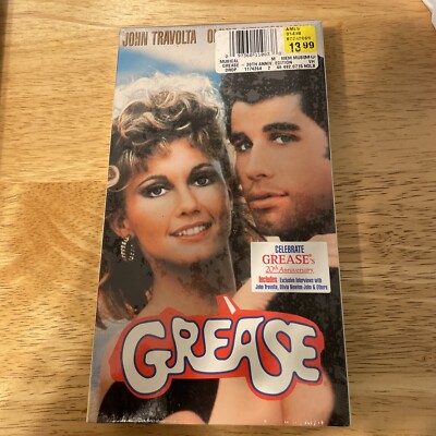 Grease (VHS, 1998, 20th Anniversary Edition) Factory Sealed, original ...