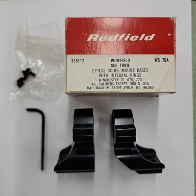 Redfield 515112 Widefield See-Thru 2-piece Scope Mount Bases Integral ...