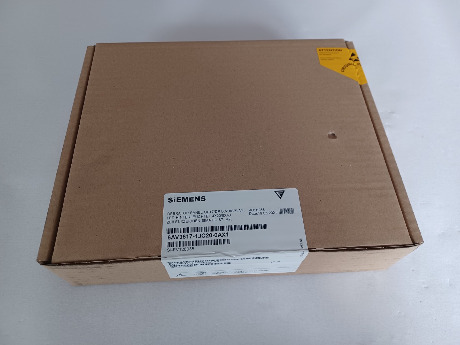 Siemens OP 17/DP Operator Panel mit LC-Display (6AV3617-1JC20-0AX1) for ...