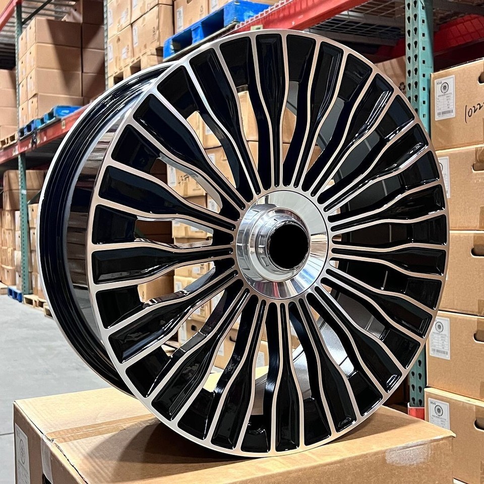 22" MAYBACH STYLE WHEELS RIMS FITS MERCEDES BENZ S CLASS S430 S500 S550 ...