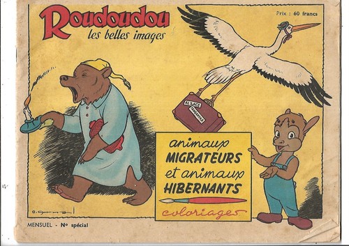 Roudoudou Migratory And Hibernating Animals Coloring 1957 REF E27 | eBay