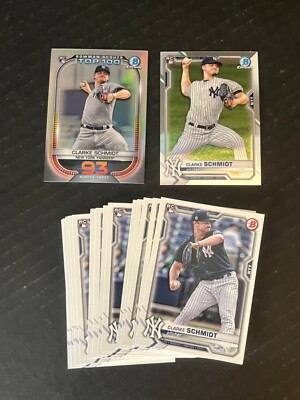 (17) CLARKE SCHMIDT BOWMAN ROOKIE LOT (2 CHROME & 15 DRAFT) YANKEES | eBay