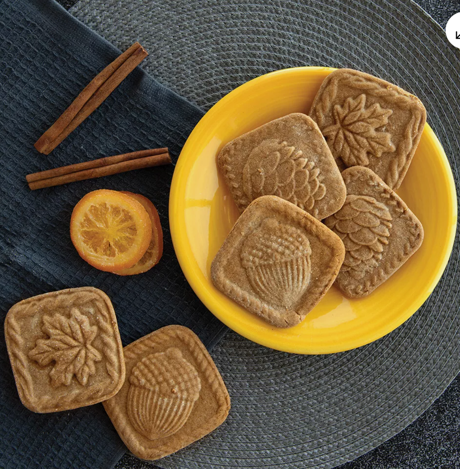 Williams Sonoma Nordic Ware Fall Forest Springerle Cookie Stamps NEW | eBay