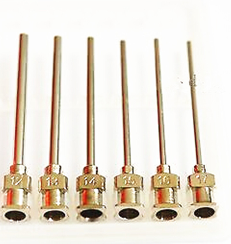 60pcs 12Ga-23Ga Blunt stainless steel dispensing syringe needle tips 1. ...