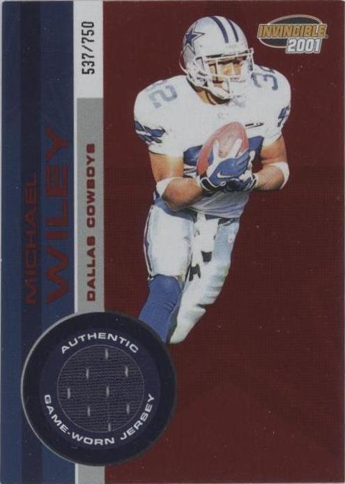 2001 Pacific Invincible - Michael Wiley #69 Red /750 (MEM) for sale ...