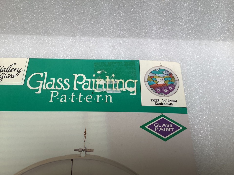 Plaid Gallery Glass Painting Pattern #15229 Garden Path 14” Round | eBay