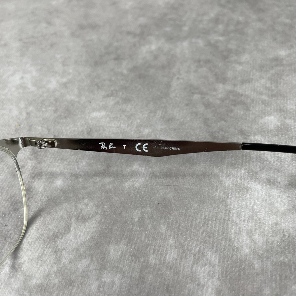 Ray-Ban Eyeglasses Frames RB 6433 2997 Black Silver Square Half Rim 51 ...