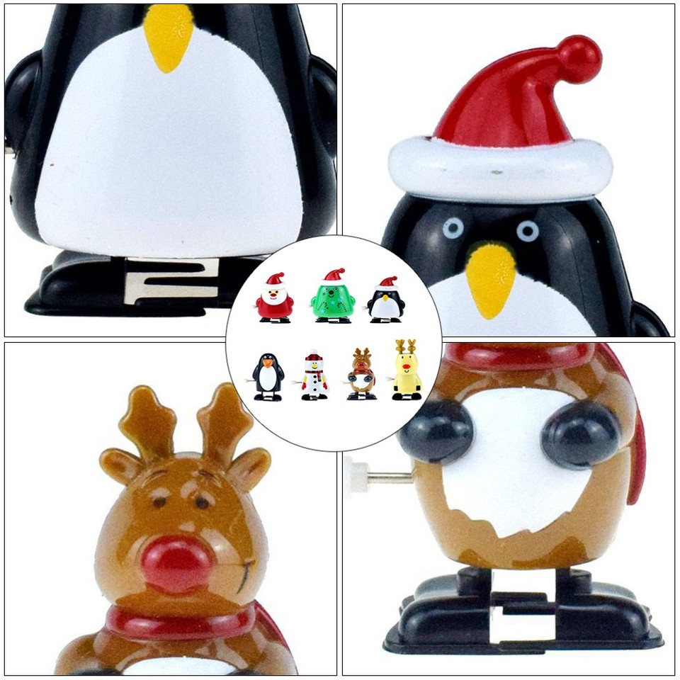 7 Pcs Clockwork Walking Toy Mechanical Wind up Toys Christmas Kid's ...