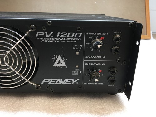 Peavey PV-1200 600 Watt x2 2-Channel Professional Stereo Power ...