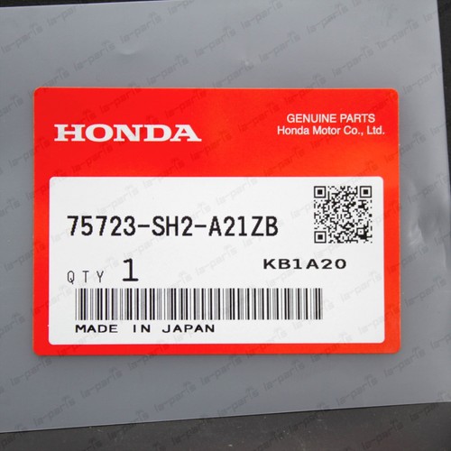 GENUINE HONDA 88-91 CIVIC CRX EF8 EF9 RED SI REAR BADGE EMBLEM 75723 ...